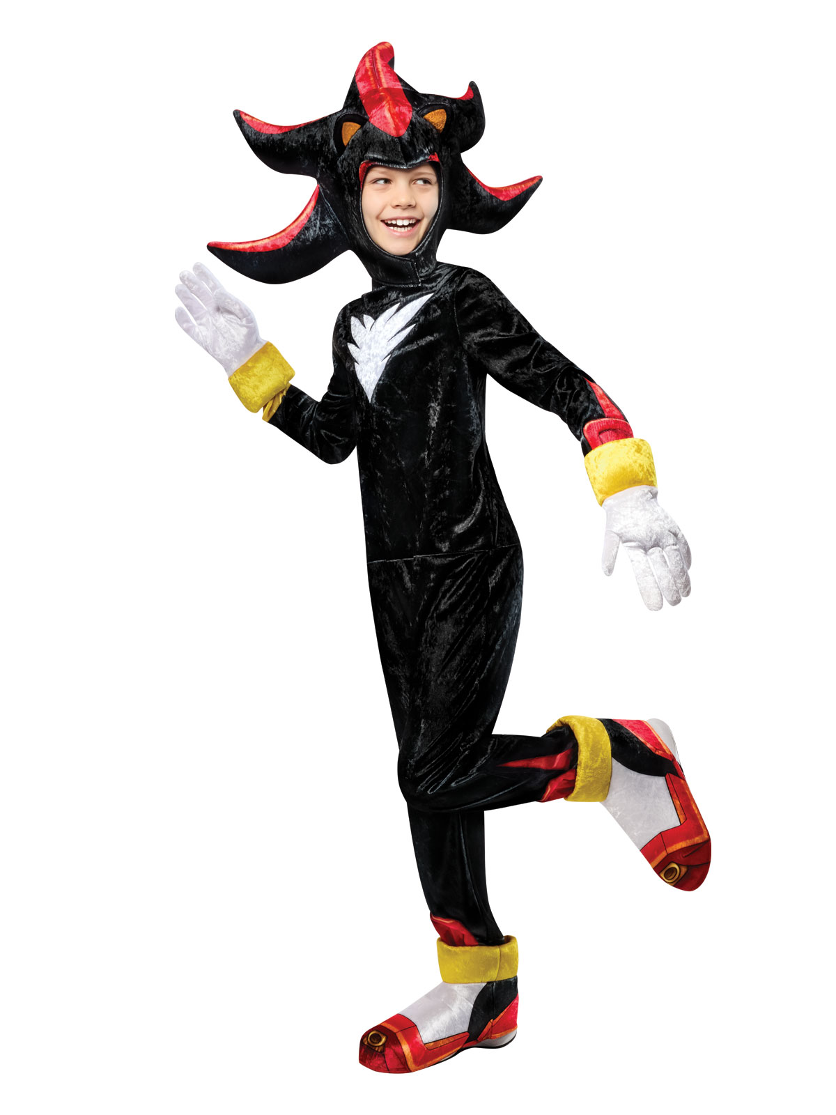 SHADOW – SONIC THE HEDGEHOG DELUXE COSTUME, CHILD – Rubies Deerfield