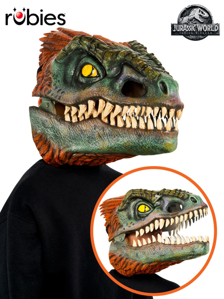 PYRORAPTOR MOVEABLE JAW MASK – CHILD – Rubies Deerfield