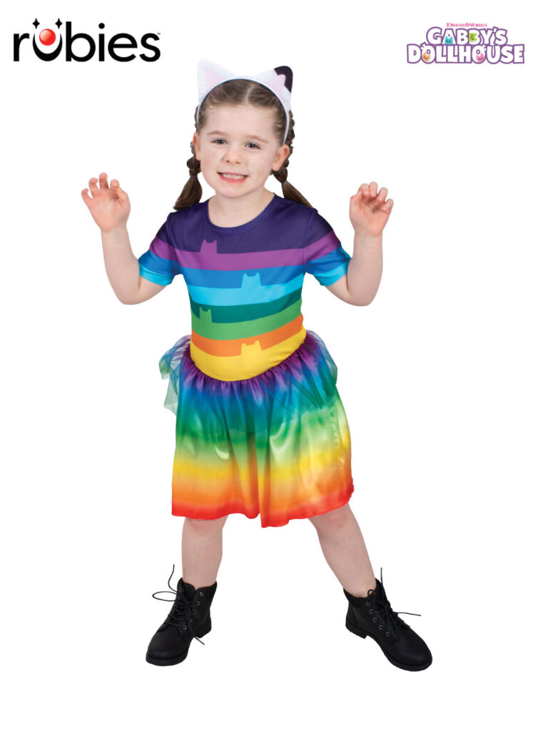 GABBY RAINBOW TUTU COSTUME – GABBY’S DOLLHOUSE, CHILD – Rubies Deerfield