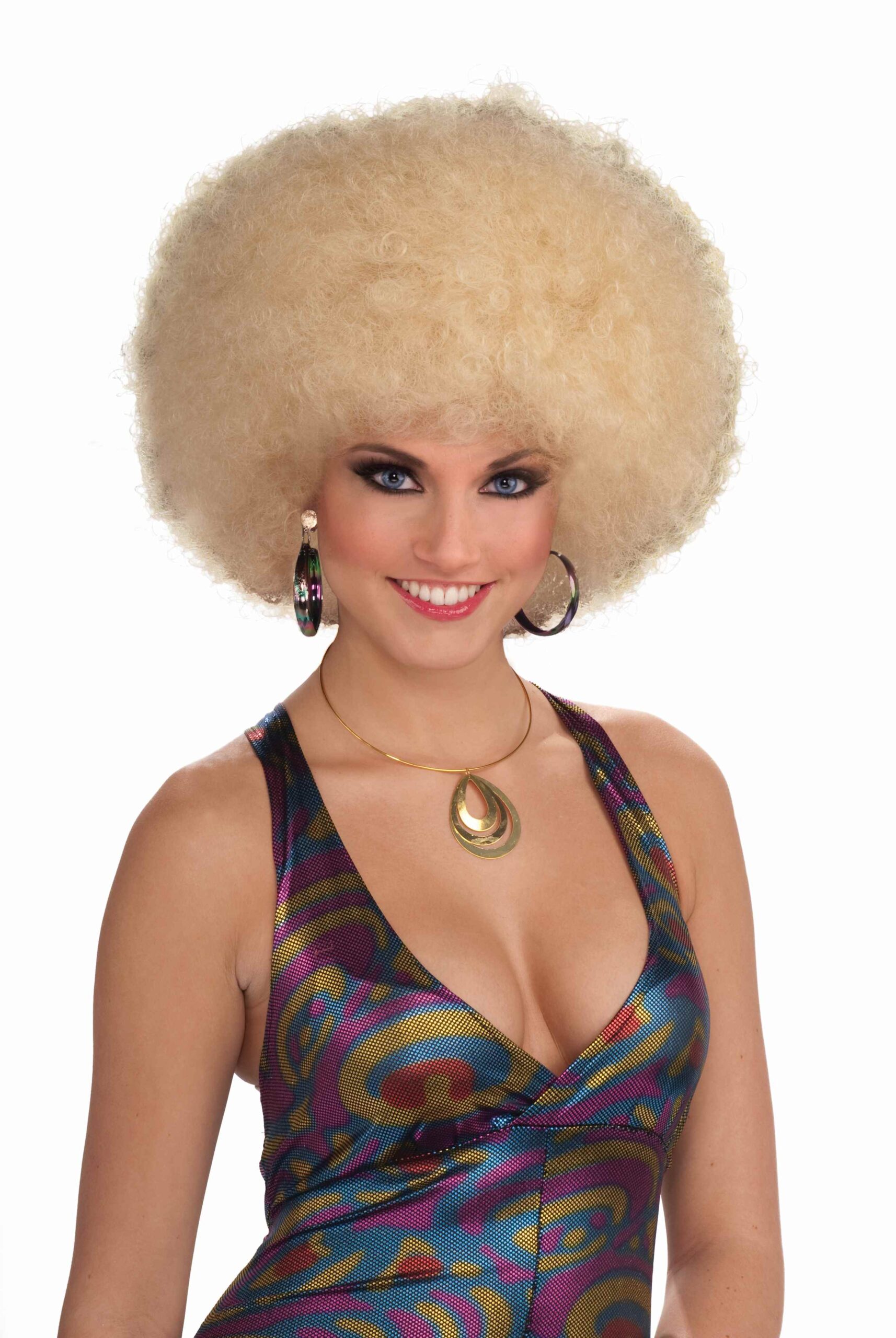 AFRO BLONDE WIG – ADULT – Rubies Deerfield